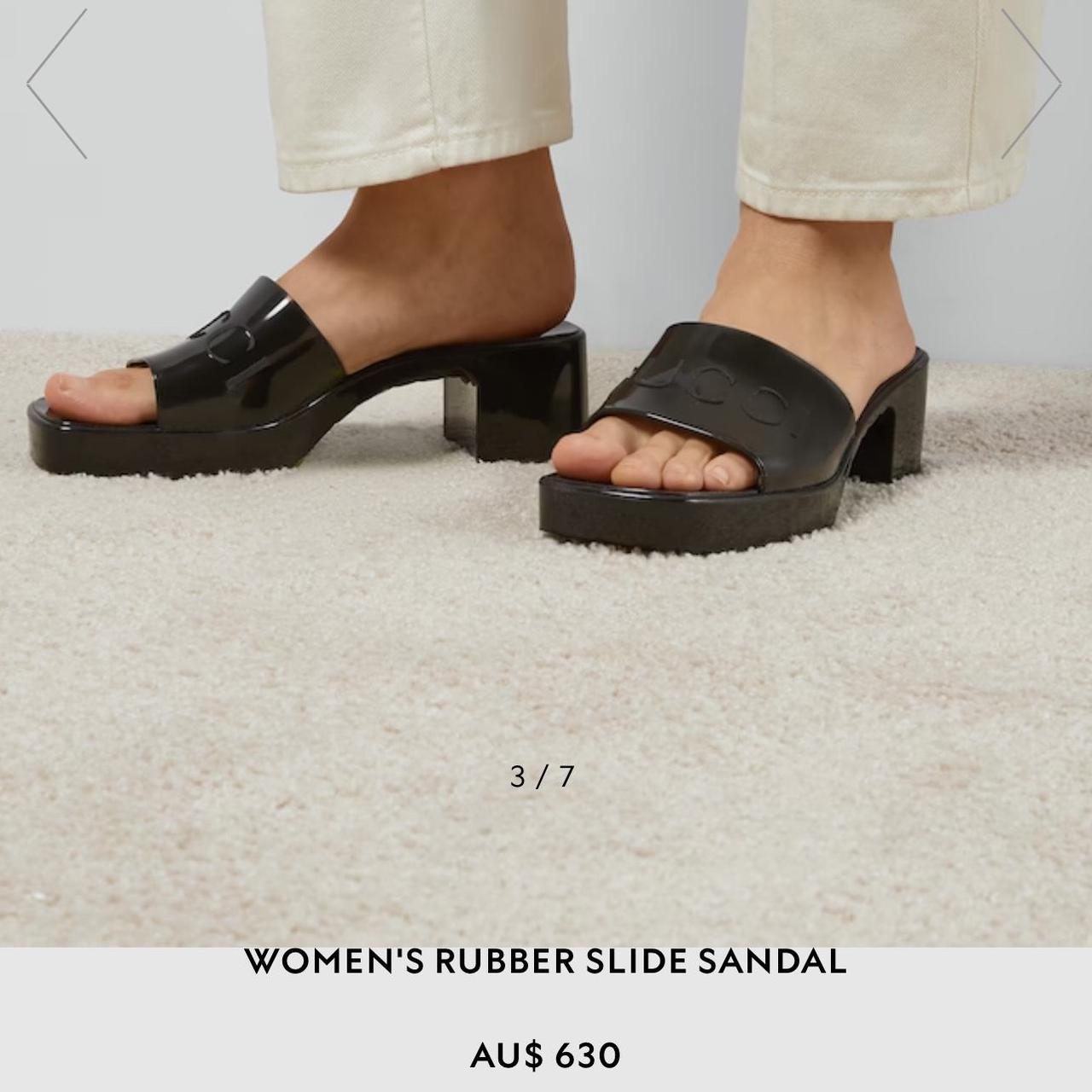 GUCCI rubber shoes with box Authentic* Size... - Depop