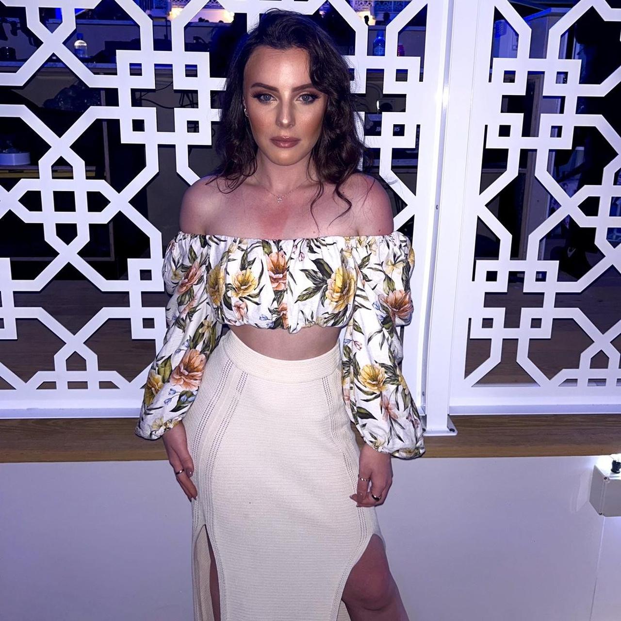 Shieke floral bando top #shieke #floral #summer... - Depop