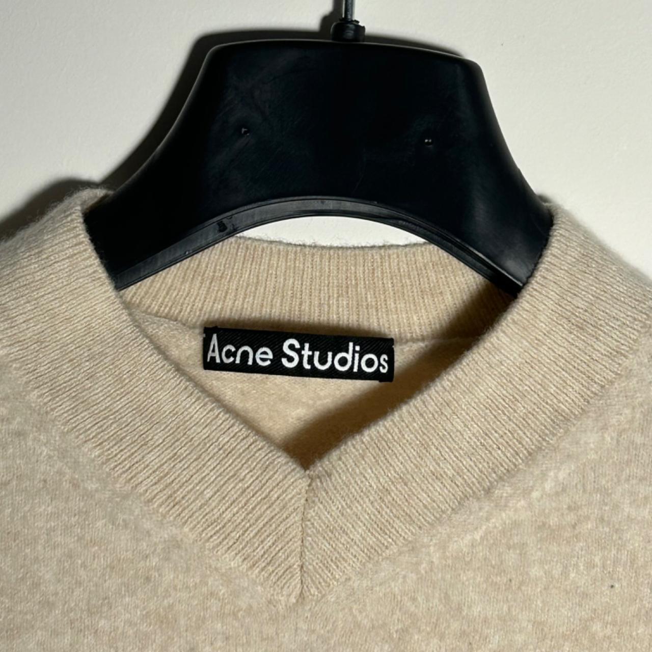 Acne Studios wool jumper face 😐 Used but in great... - Depop