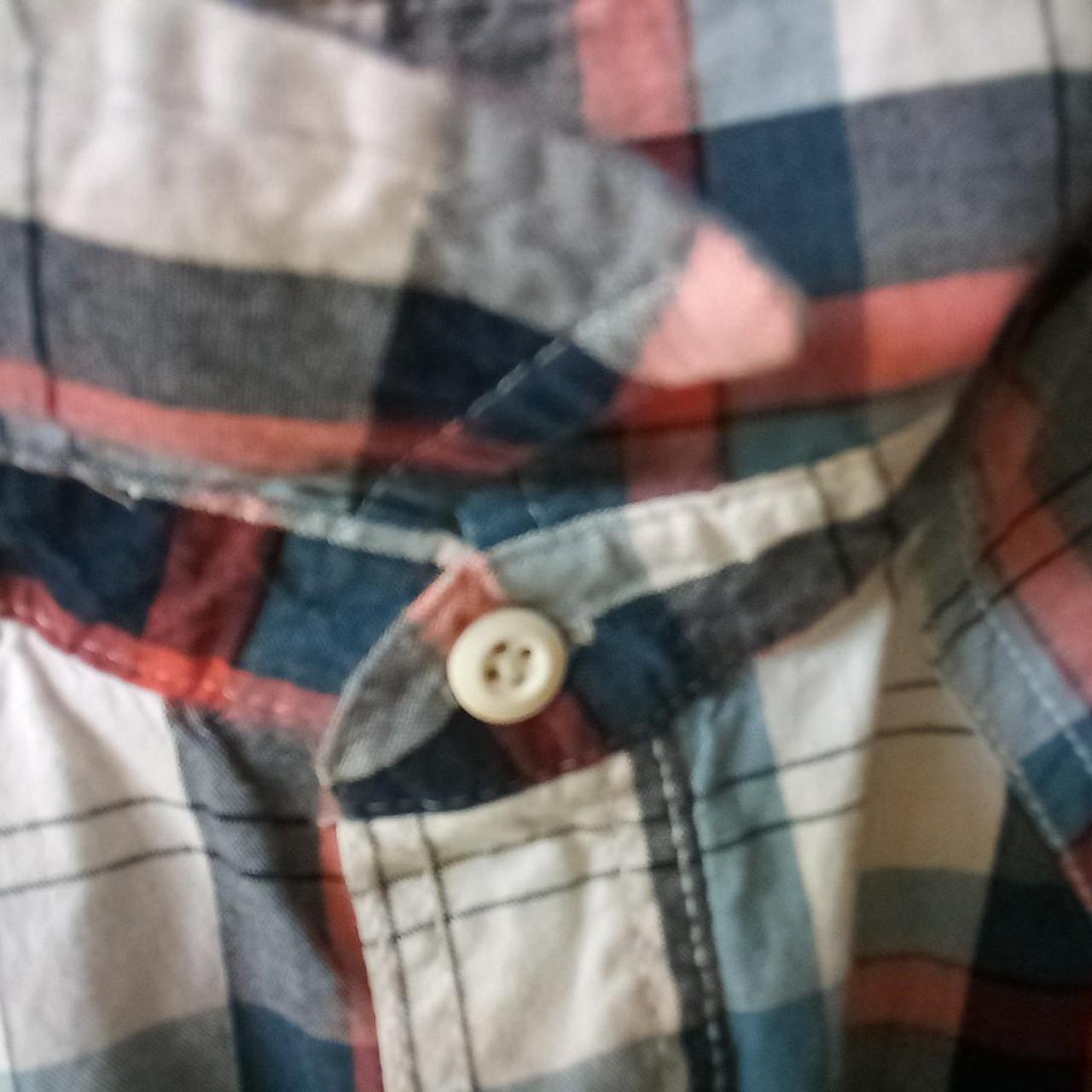 XL Roebuck and Company Plaid Pearl Snap - Depop