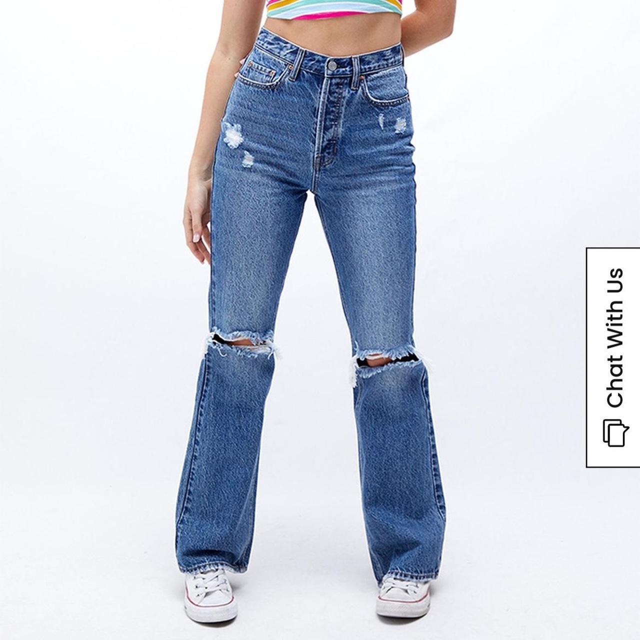 Pacsun high rise bootcut jeans (only worn once!!)... - Depop