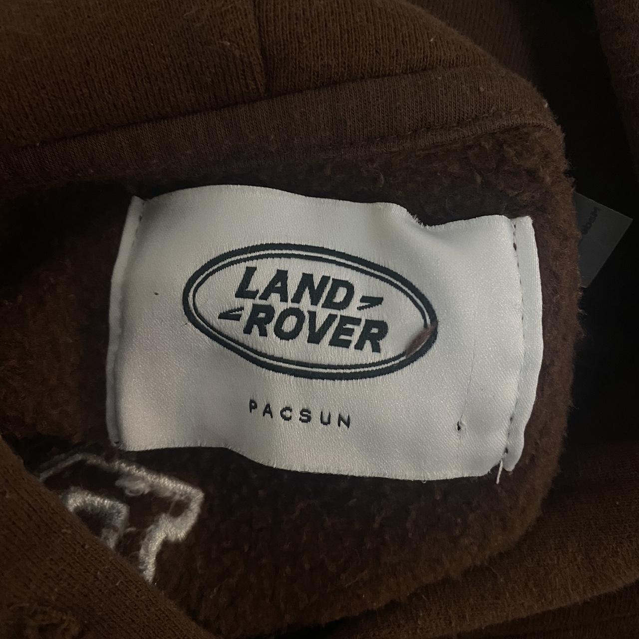 Brown pacsun Land Rover hoodie perfect condition. - Depop