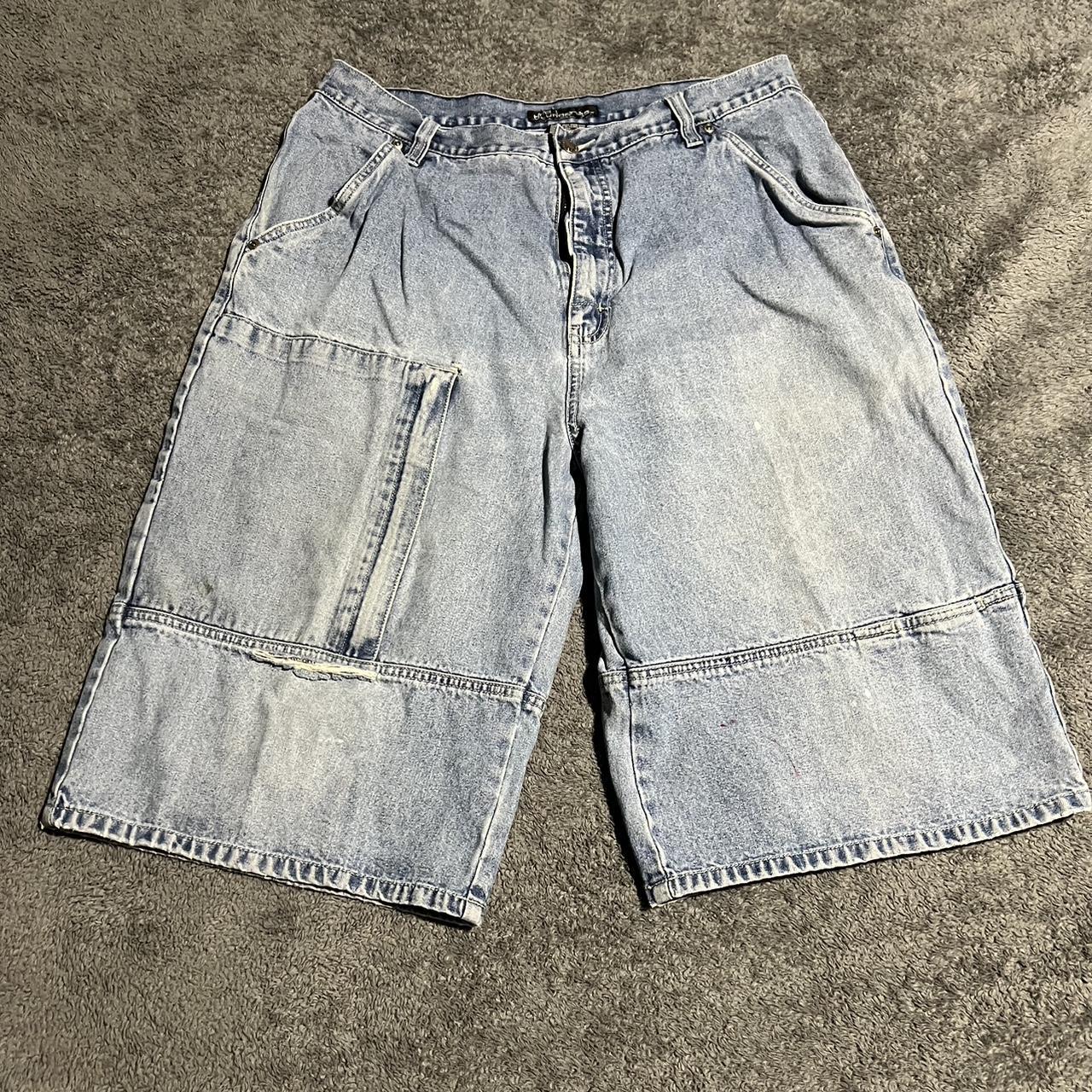 Hand painted jnco jorts #skater #y2k #streetwear... - Depop