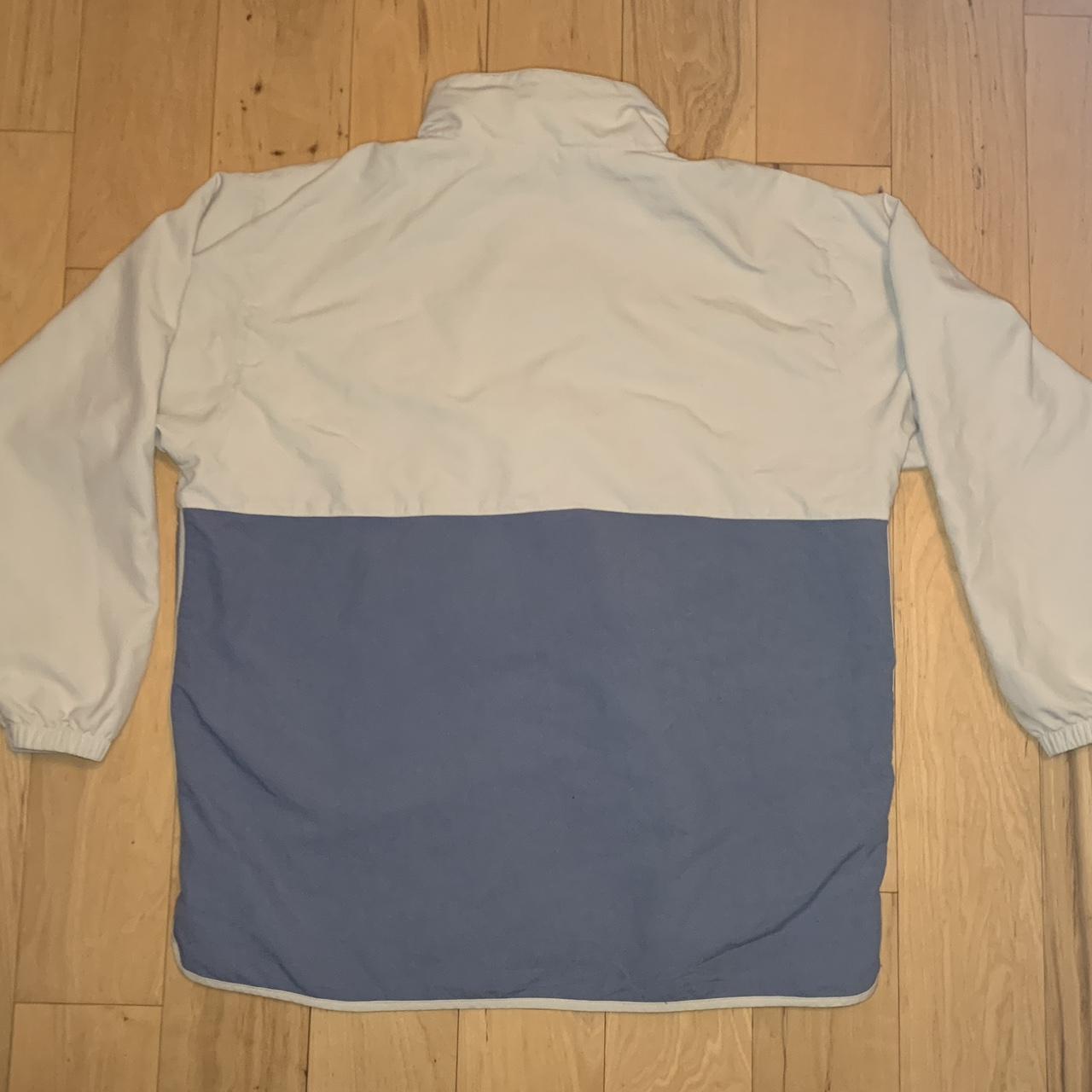 Adidas jacket/ pullover Light blue/white Men’s XL - Depop