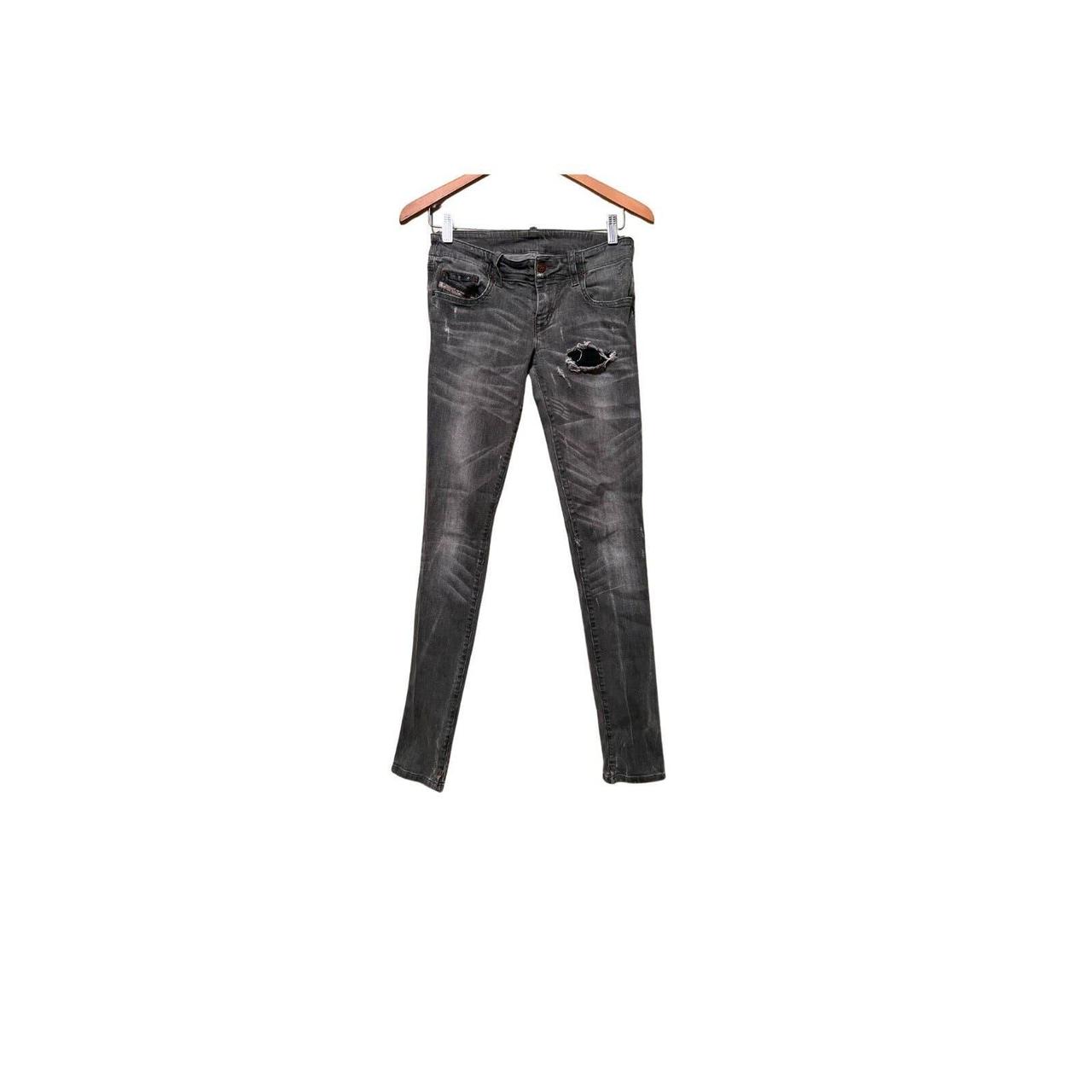 Pre-owned Diesel Industry Women's Grey Jeans... - Depop