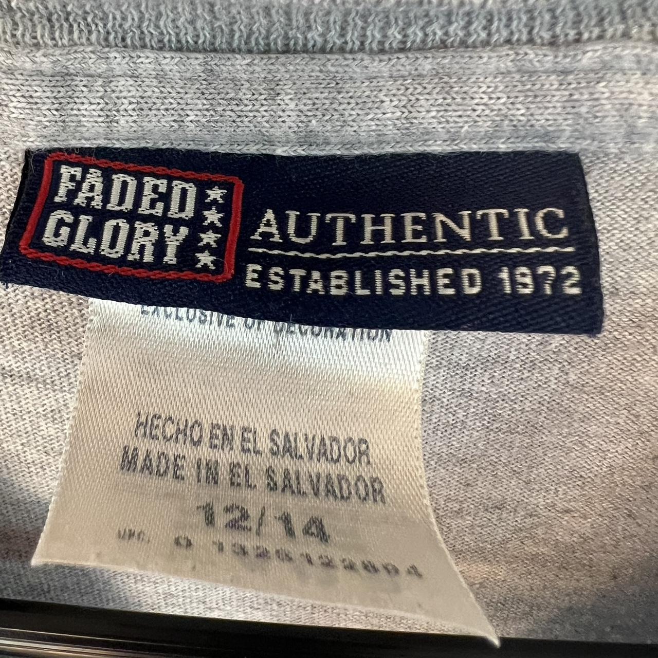 vintage faded glory grey shirt - Depop