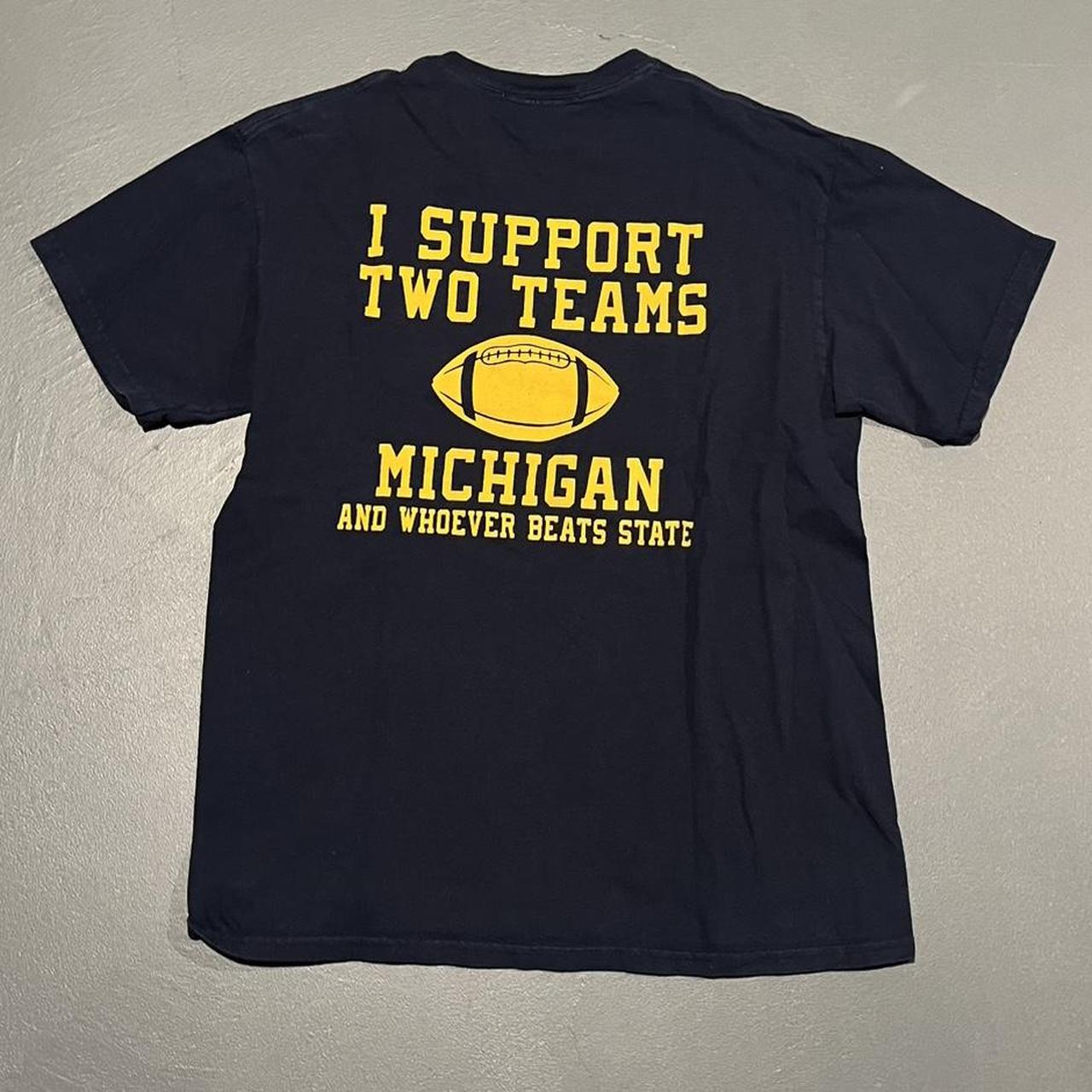 Vintage Michigan Football T Shirt funny Size... - Depop
