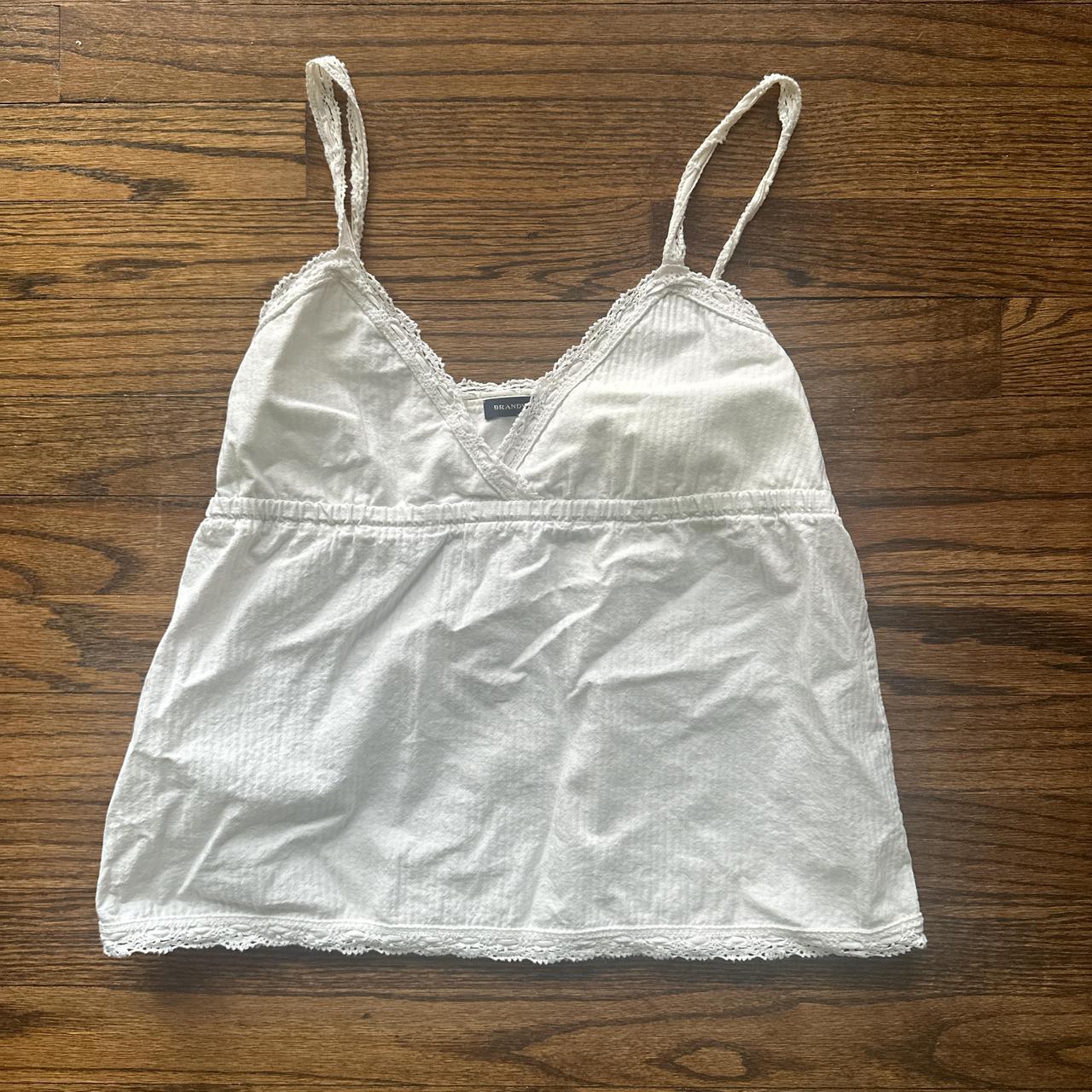 Edith Lace Tank Brandy Melville Lightly worn, no... | Depop