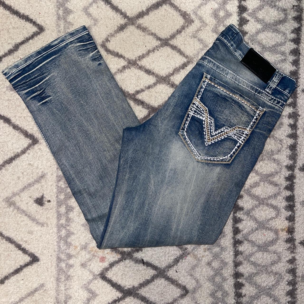 True Luck Jeans Cool fade in them Size 32X32 Lmk... - Depop