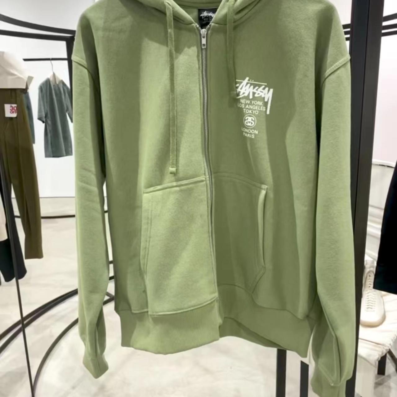 Stussy 23 SS World Tour Printed Long sleeved hoodie - Depop