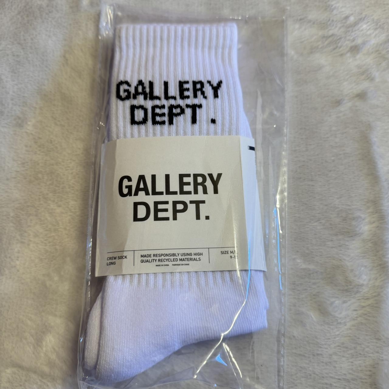 Gallery Dept Clean White Sock's Size M/L never been... - Depop