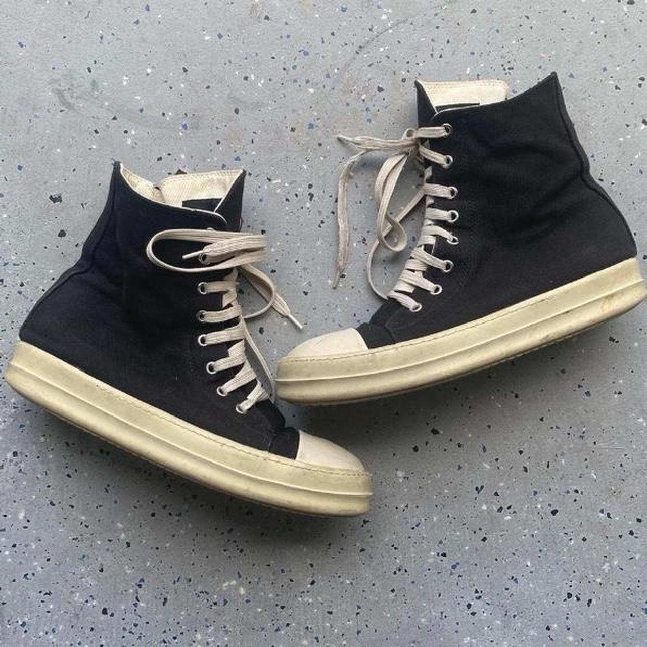 RICK OWENS DARK SHADOW HIGHTOPS size 9 fits like a... - Depop