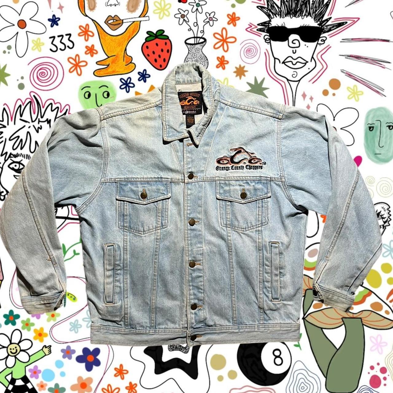 y2k Orange County bikers motorcycle Harley denim... - Depop