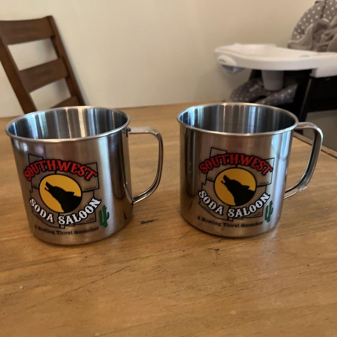 Southwest Soda Saloon cup mug metal d handle clean... - Depop