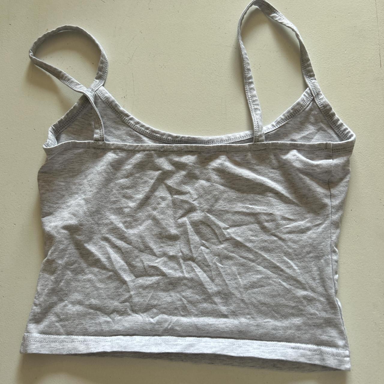 White fox tank top Worn once - Depop