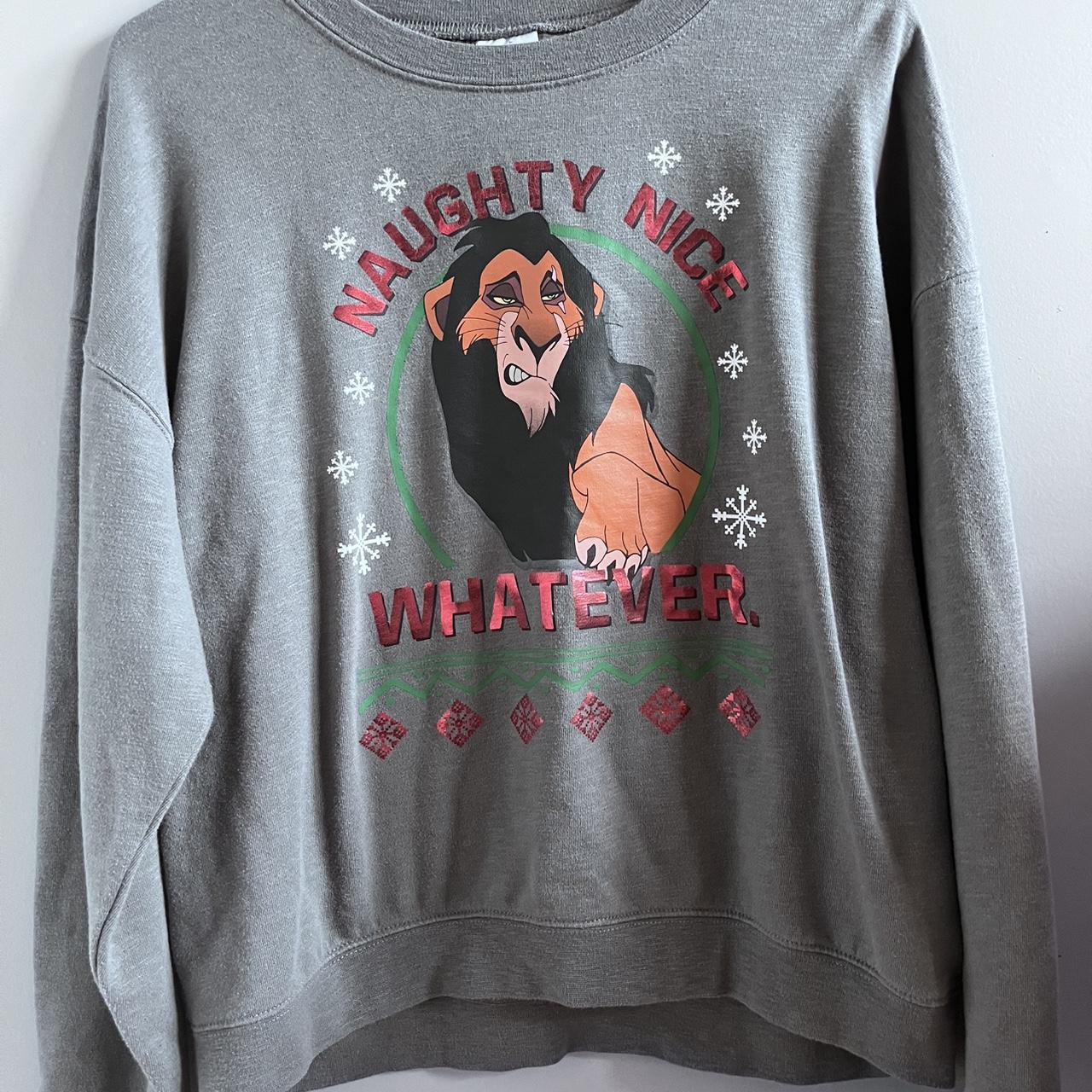 Disneys lion king scar christmas sweater has been... | Depop