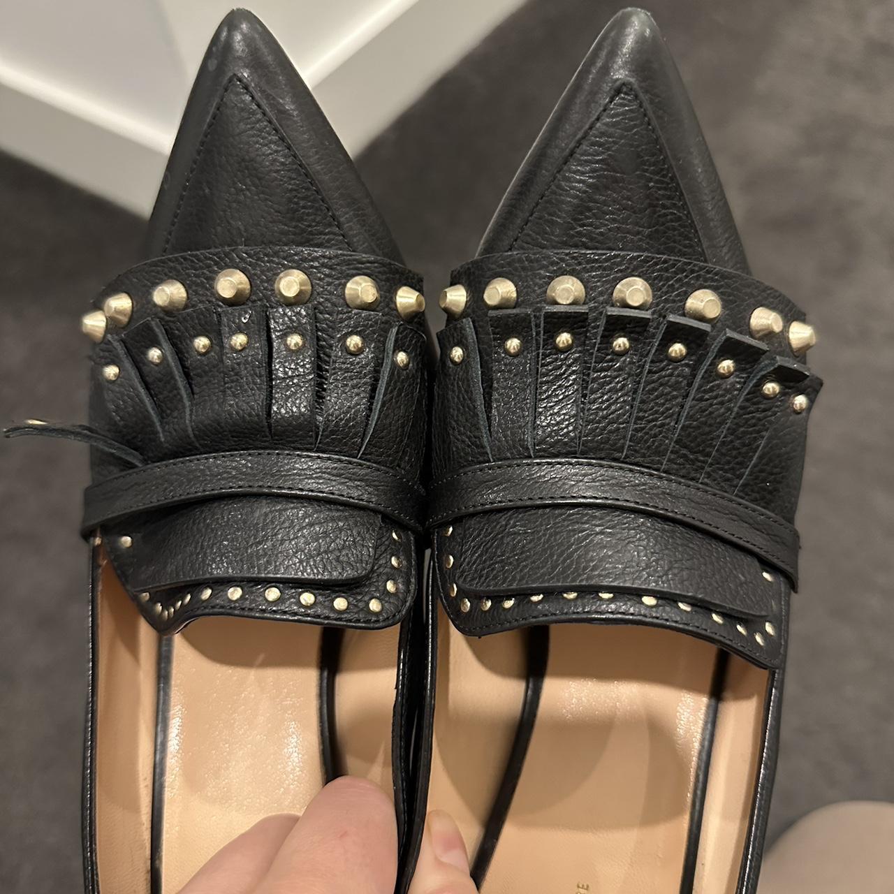 Scanlan Theodore Heels Black leather Size 40 10cm... - Depop