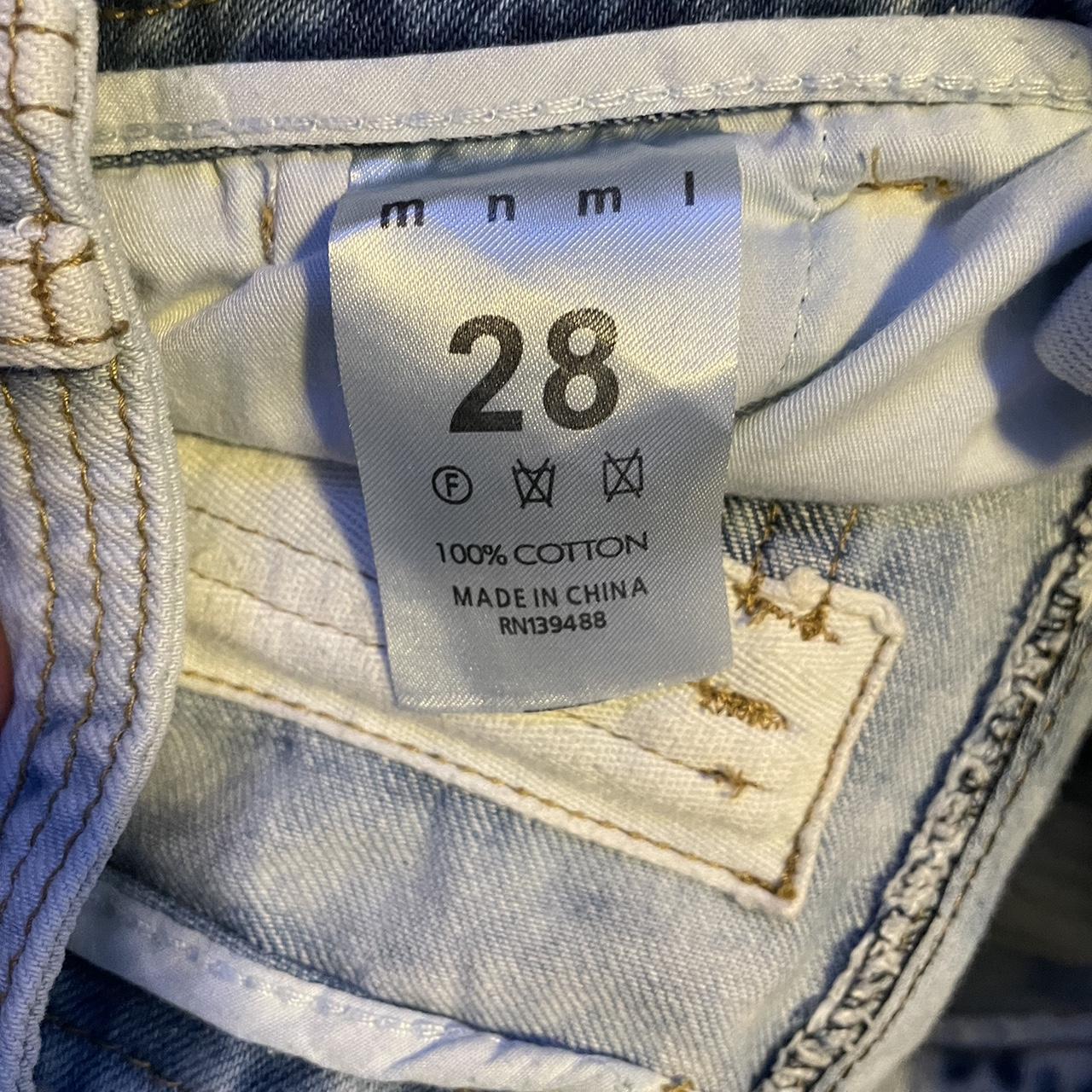 mnml ultra baggy denim cargo jeans. Worn once. Size... - Depop