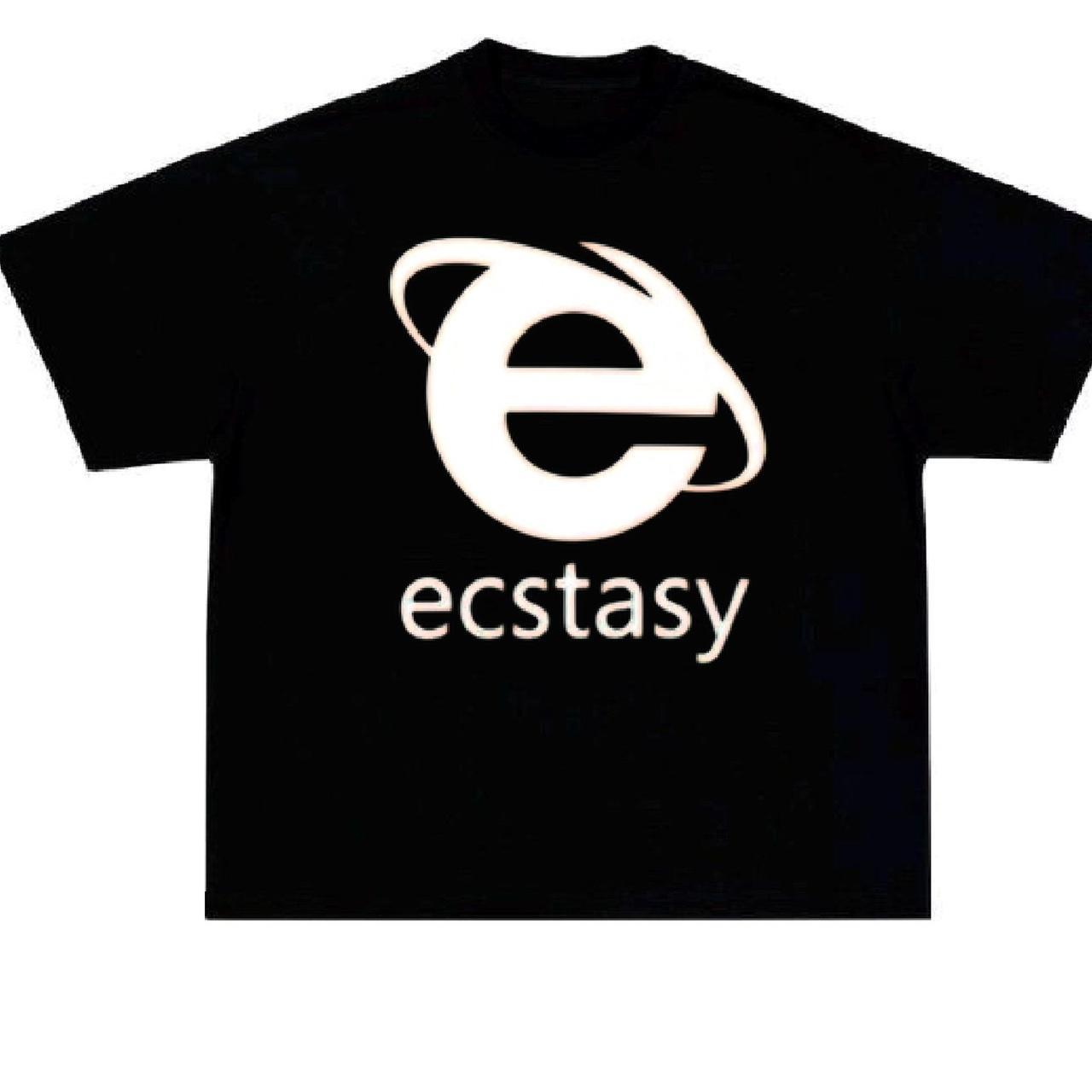 Vetement inspired “ecstasy” tee. Handmade by me... - Depop