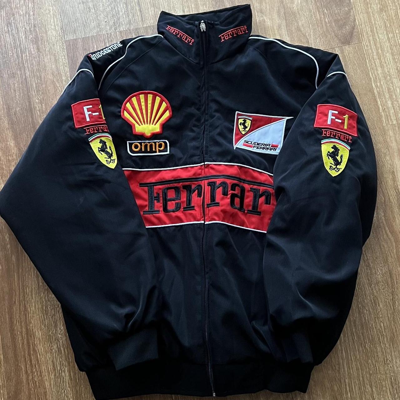 Ferrari Racing F1 style bomber jacket Size L Brand... - Depop