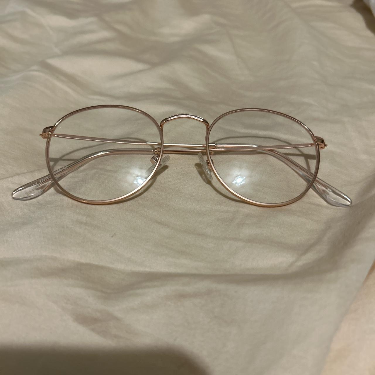 Cute round gold frame glasses | Depop