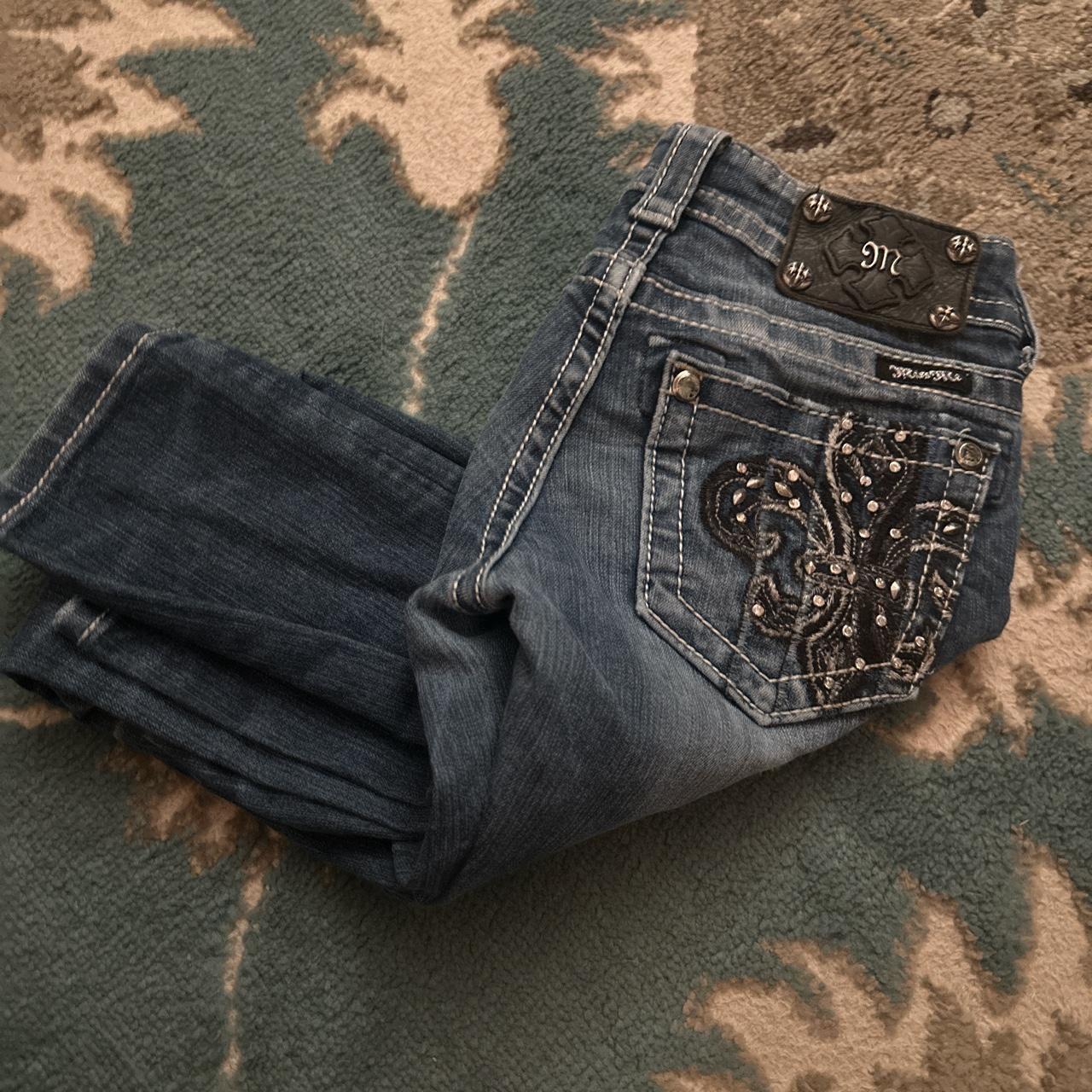Miss me denim skinny low rise jeans size 24 - Depop