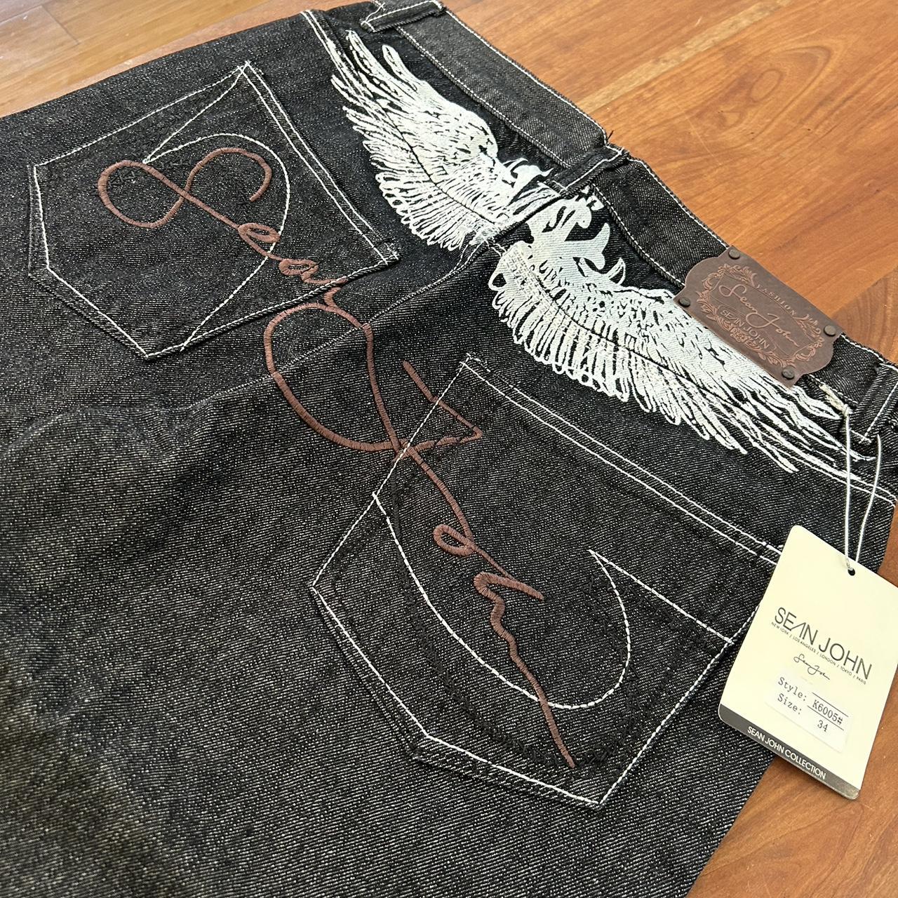 Affliction style black Baggy jorts NWT- new with... - Depop