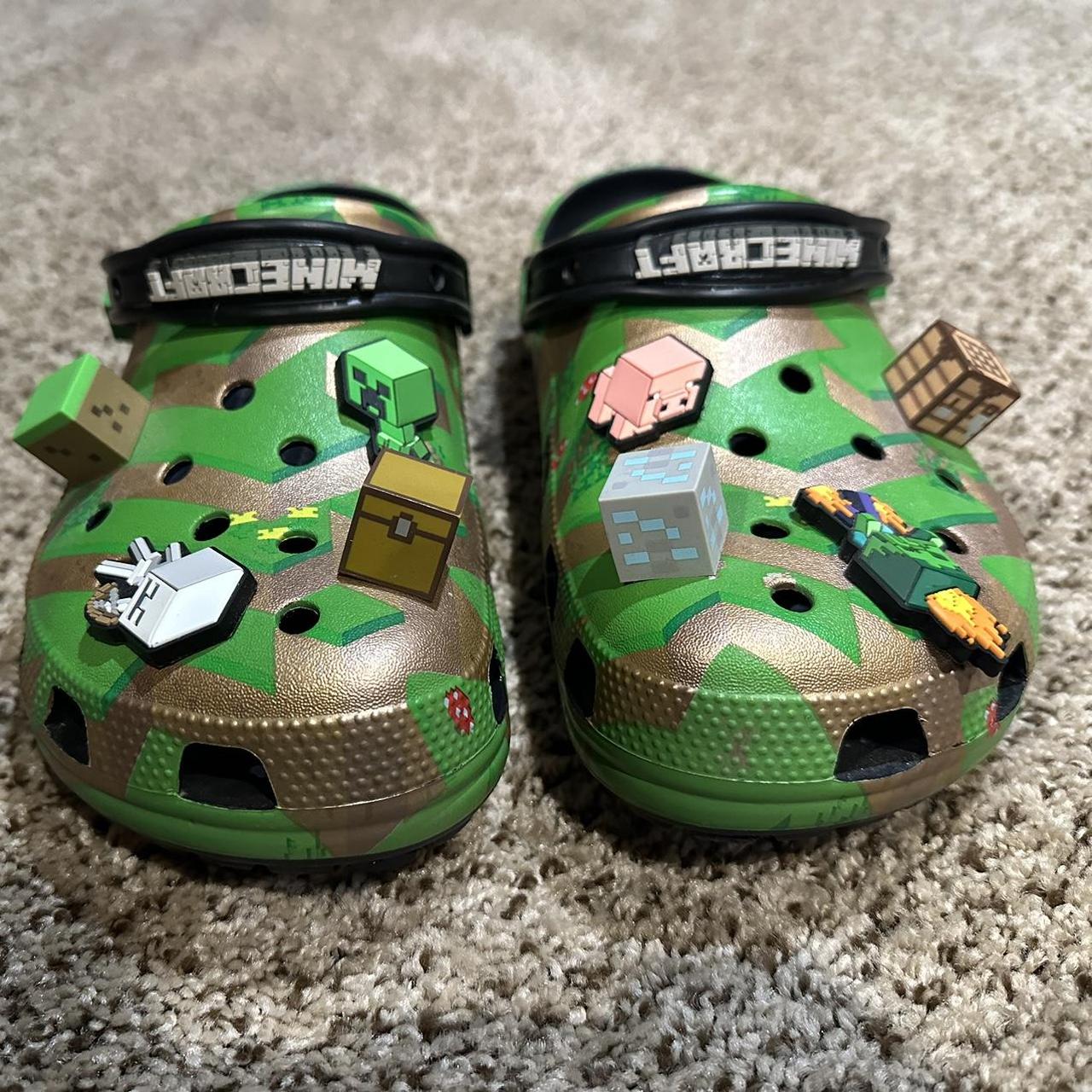 Minecraft Crocs Size Mens 10 -All Original... - Depop