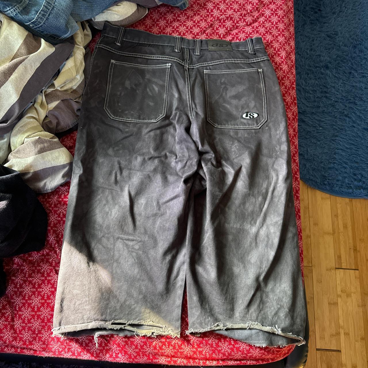 Interstate baggy pants with a purple wash tagged... | Depop