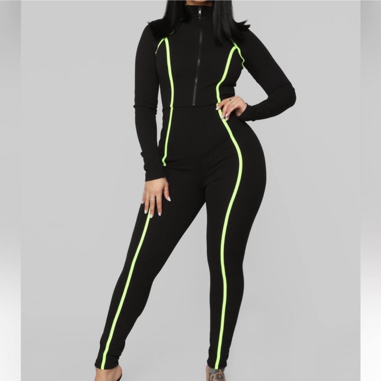 neon jumpsuit - Depop