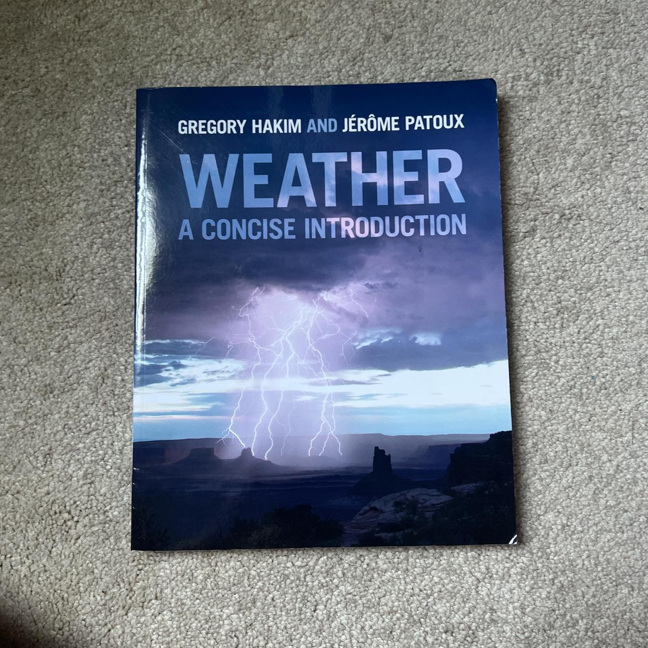 Weather: A Concise Introduction paperback textbook,... | Depop