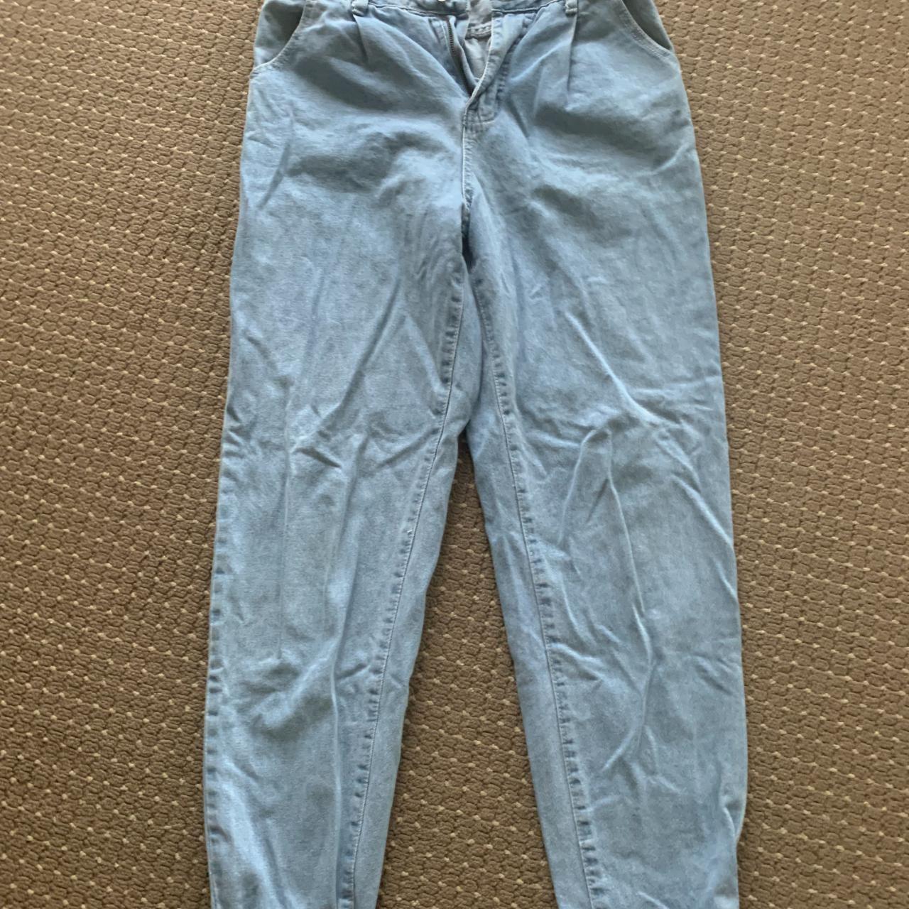 Shein Blue Denim Long Pants - Depop