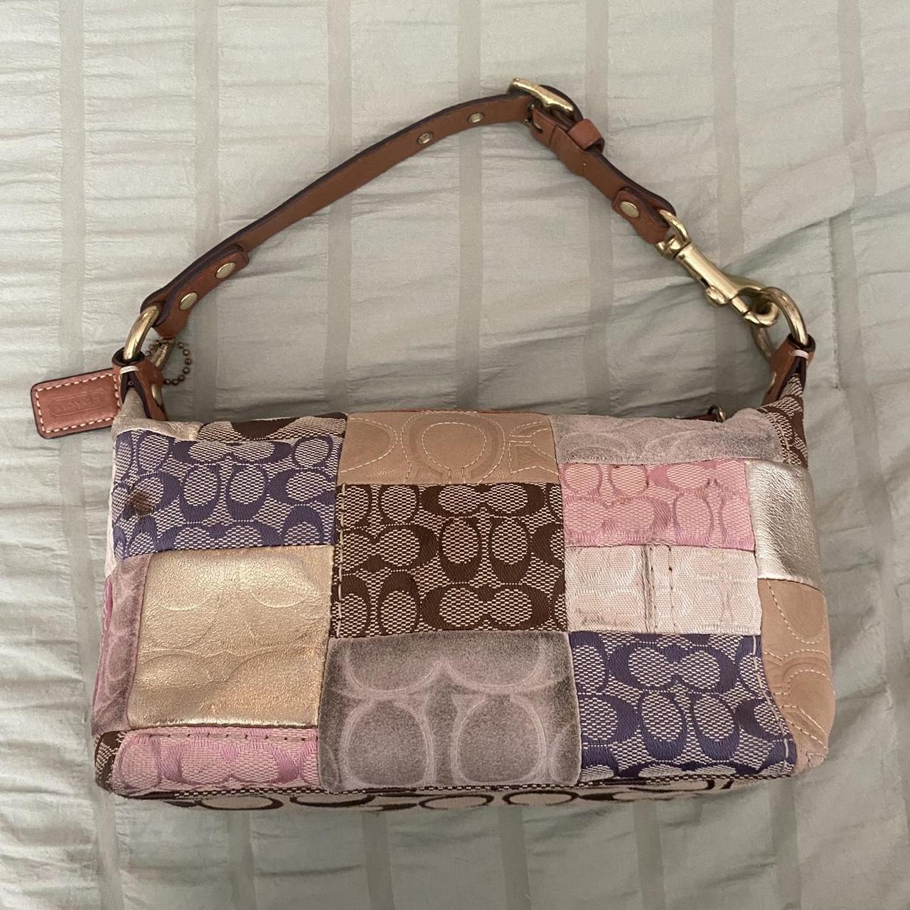 mini multicolor coach purse handbag 2000’s does... - Depop
