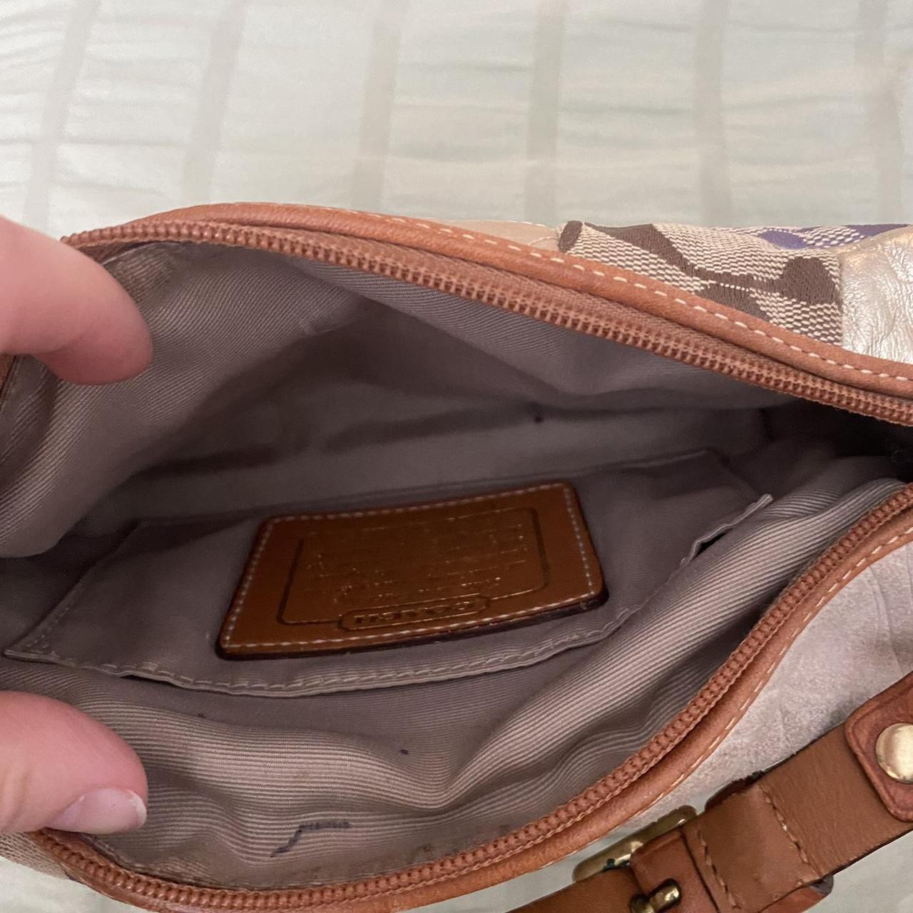 mini multicolor coach purse handbag 2000’s does... - Depop