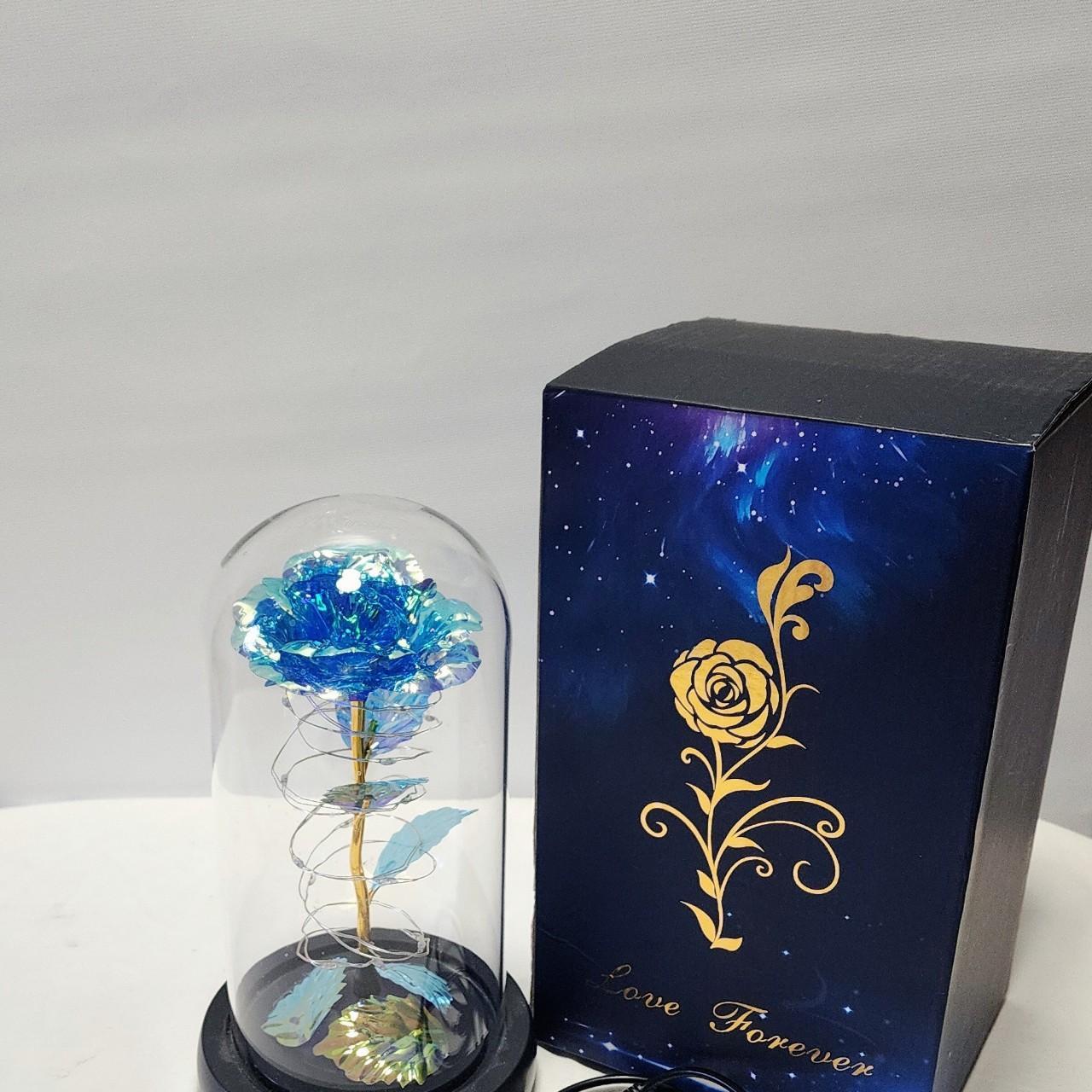 Rose flower eternal crystal light up, brand new - Depop