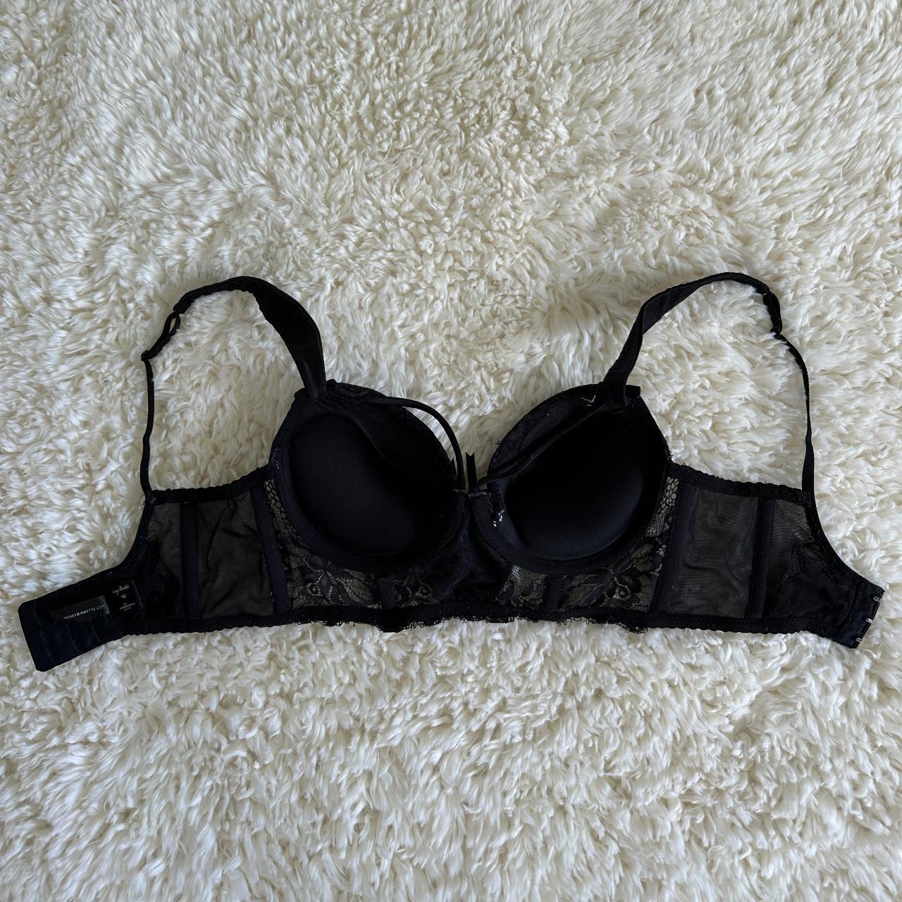 'honey birdette' 10C black bra. lace worn in... | Depop