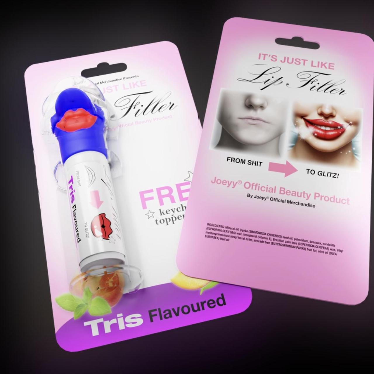 joeyy official tris chapstick (comes with keychain) - Depop