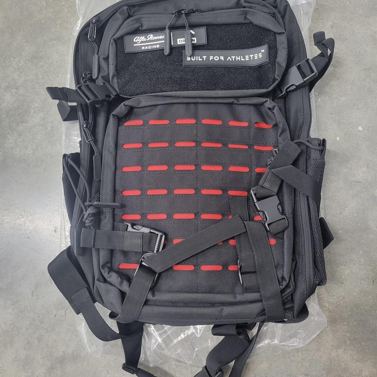 Built For Athletes Black & Red Backpack 45L / Brand... - Depop