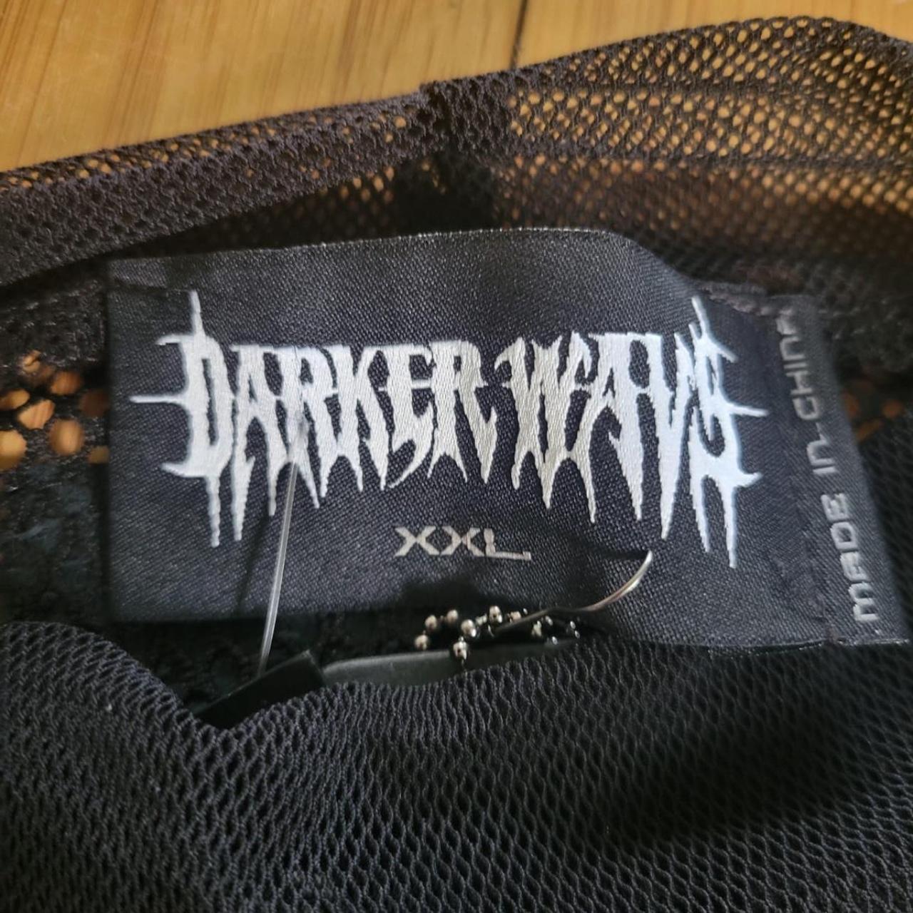 Dollskill Darker Wavs Black Mesh Fishnet Ruched... - Depop