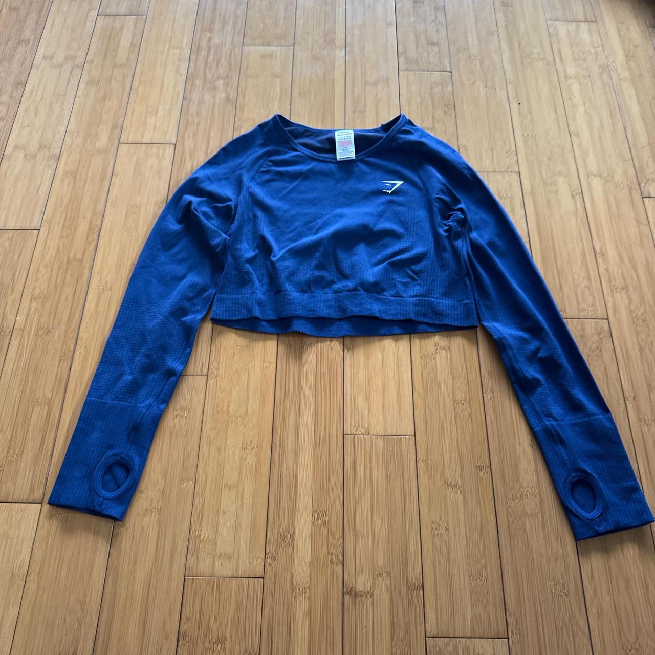 Gymshark Blue Royal Blue Compression Running... | Depop