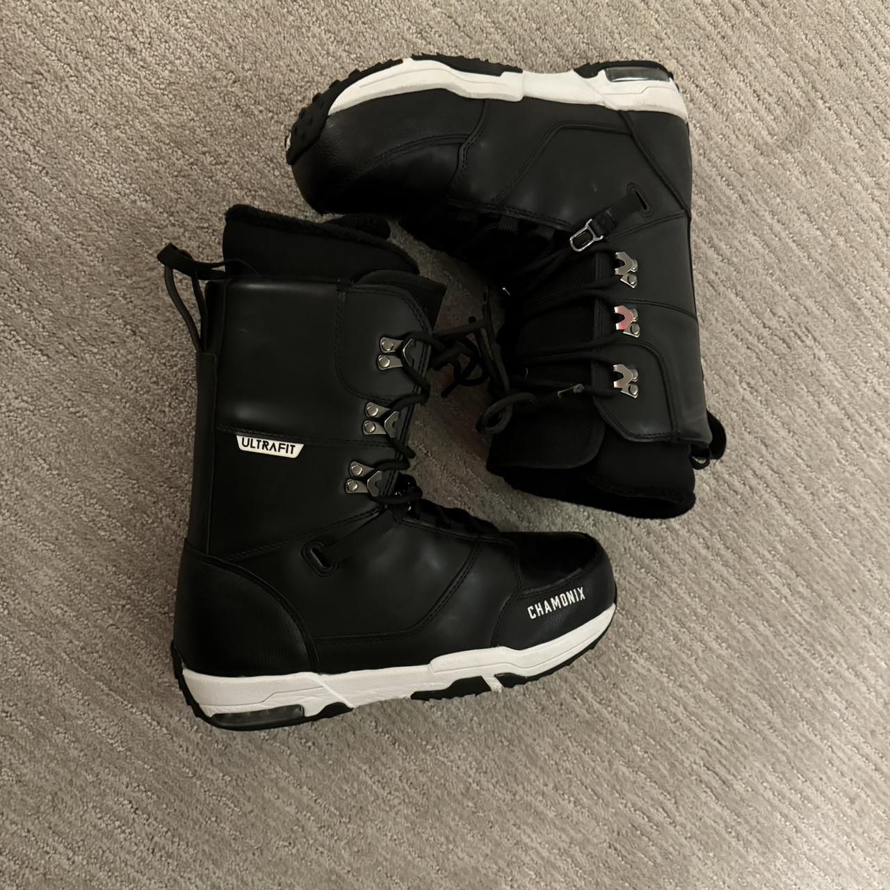 chamonix ultra fit black snowboard boots - Depop