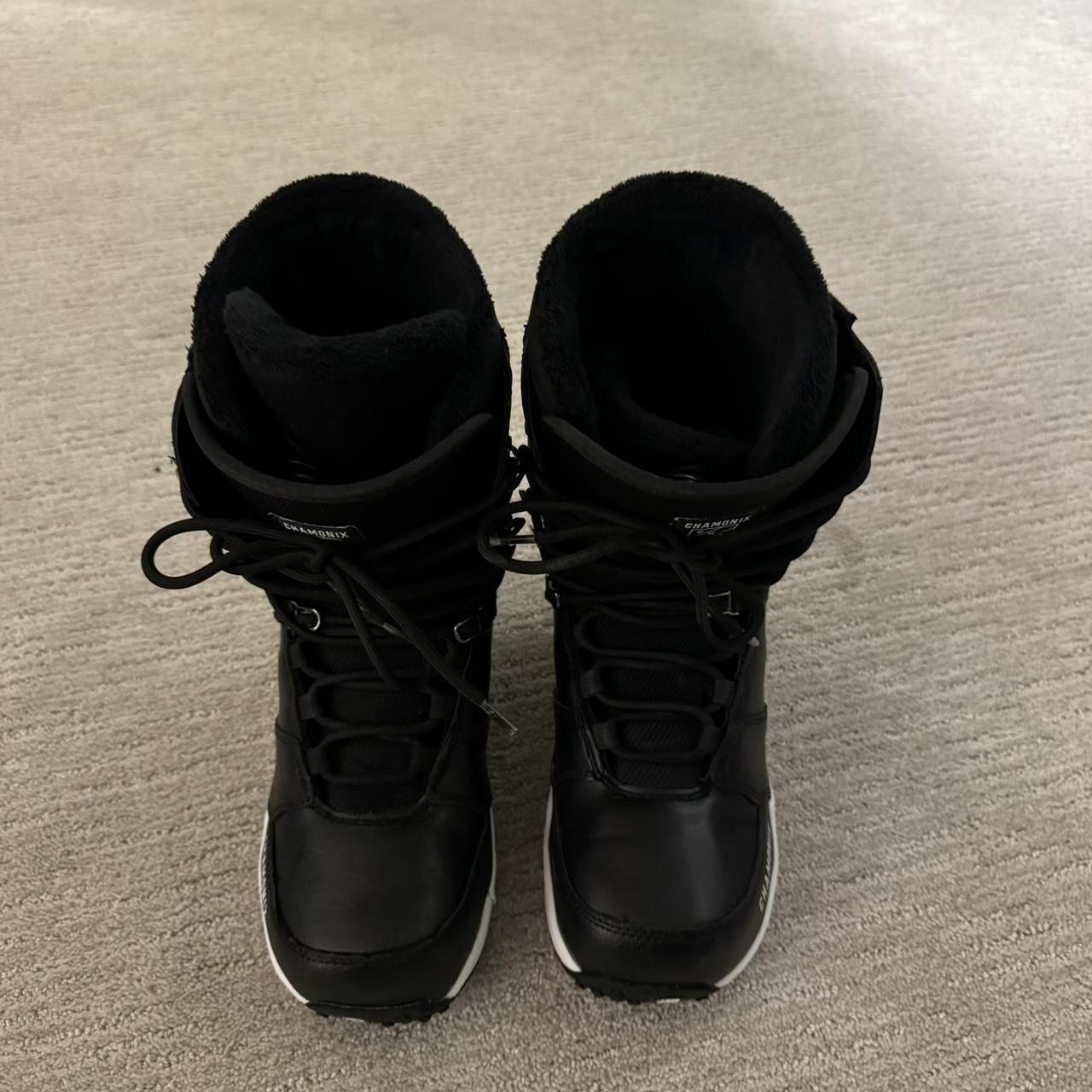 chamonix ultra fit black snowboard boots - Depop