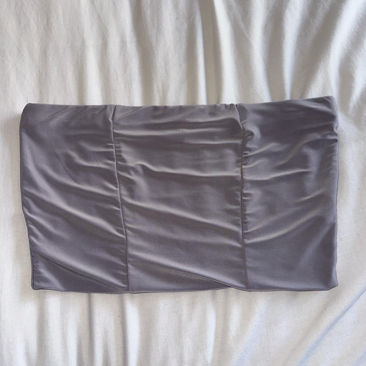 PLT grey tube top in size 8, perfect condition never... - Depop