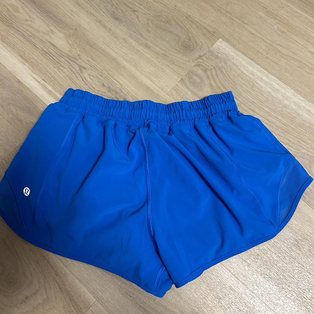 size 6 blue lululemon shorts missing size tag, but... - Depop