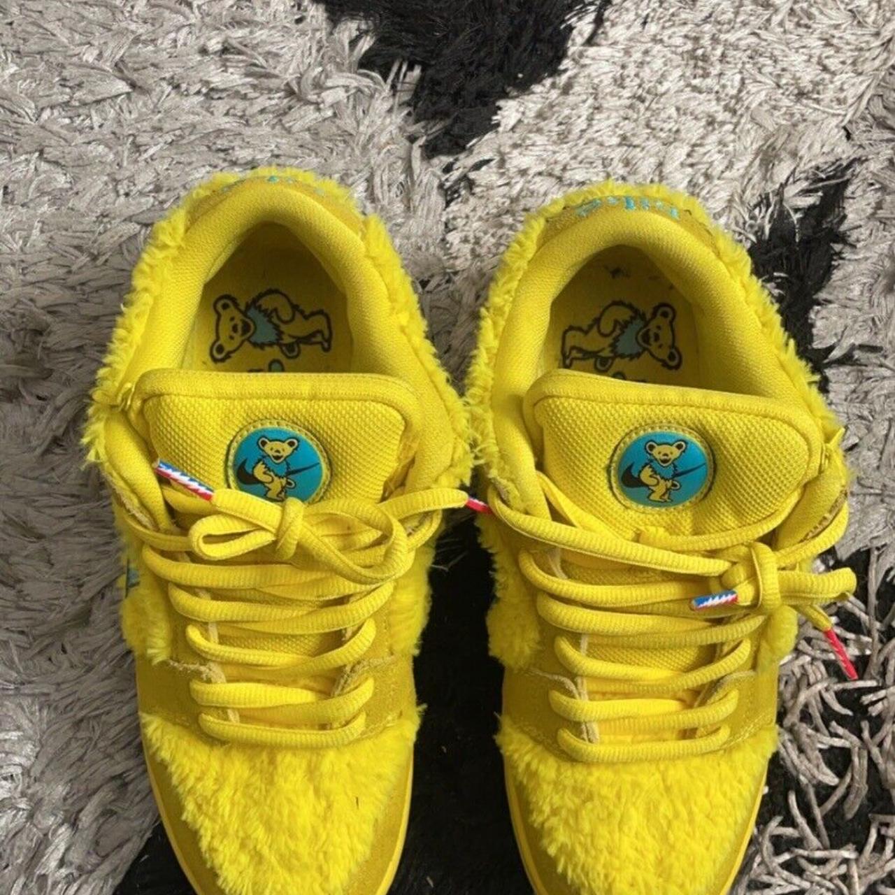 Yellow Grateful Dead dunks any size lots in stock - Depop