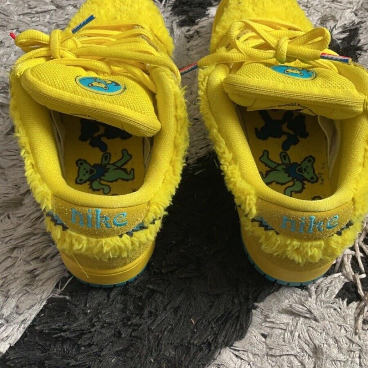 Yellow Grateful Dead dunks any size lots in stock - Depop