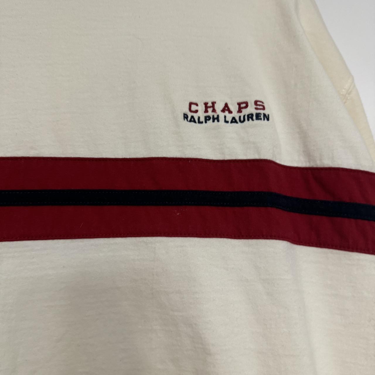 Vintage cream and burgundy M Ralph Lauren Chaps long... | Depop