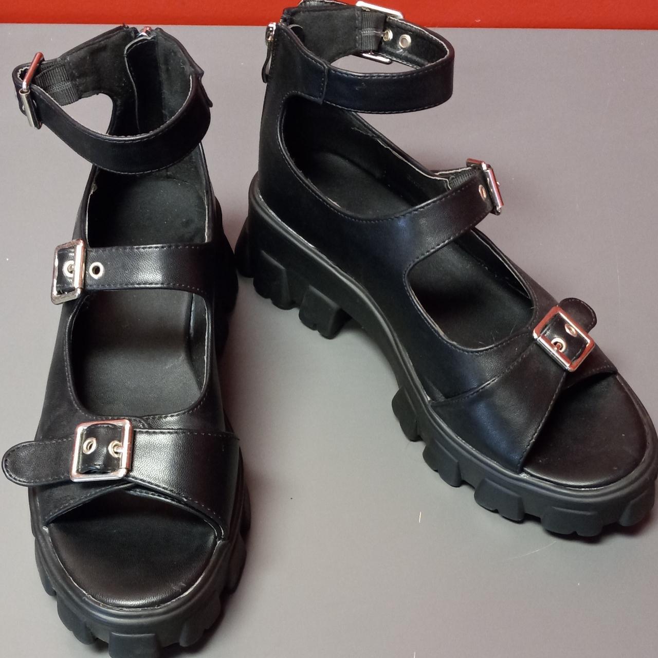 Elevate your style with these stunning black strappy... - Depop