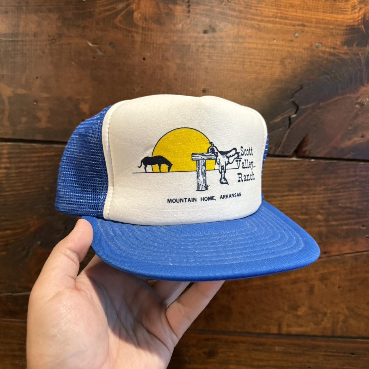 Vintage ranch hat. Trucker style #vintage #hat... - Depop