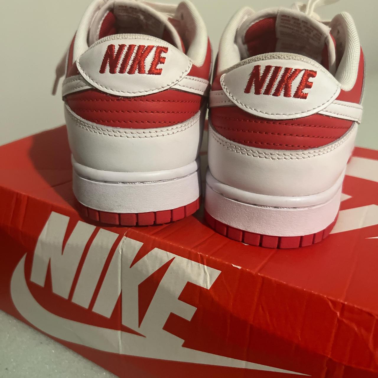 NIKE DUNK LOW RETRO University red/white Open to... - Depop